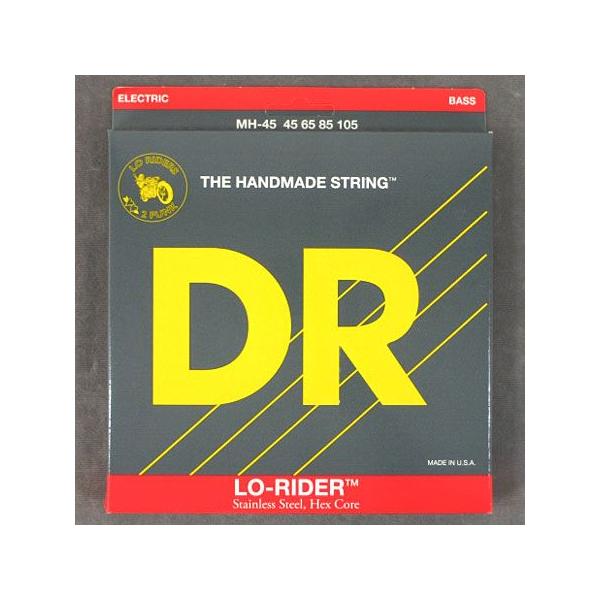 マーカスミラーなどの使用でも知られる、高品質なDRベース弦！このLO-RIDERはヘックス・コア(六角形の芯材)を使用したラウンドワウンド弦で、深みのあるトーンとHI-BEAMより少し張りのある感触が特徴。高音域と深みのあるサウンドは、スラ...