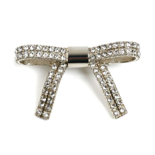 [ブランド]ミュウミュウ[商品名]リボン バレッタ [タイプ]レディース[型番]5JF029[素材]クリスタル[サイズ]幅：約62.4ｍｍ高さ：約36.1ｍｍ厚み：約14.6ｍｍ[付属品]保存箱、保存袋[商品ランク]Aランク 若干の使用感は...