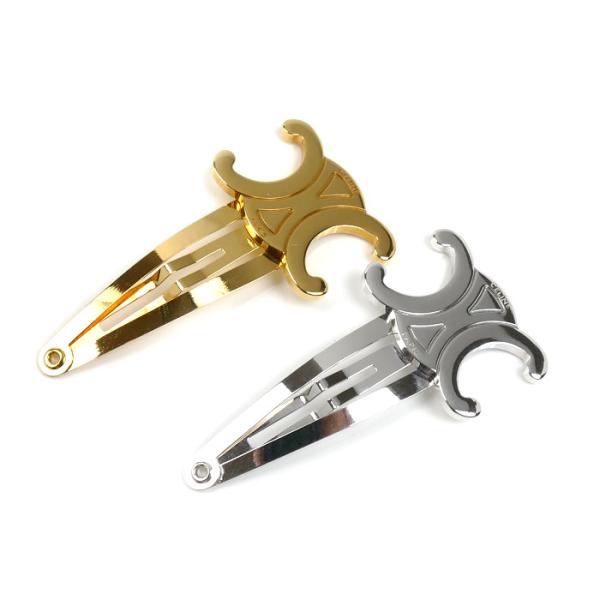 [ブランド]セリーヌ[商品名]ヘアピン ヘアアクセサリー [タイプ]レディース[カラー]シルバー/ゴールド[素材]スチール/ブラス[サイズ]幅：約30ｍｍ高さ：約60ｍｍ[付属品]外箱[商品ランク]ABランク 小キズなど有りますが程度の良い...