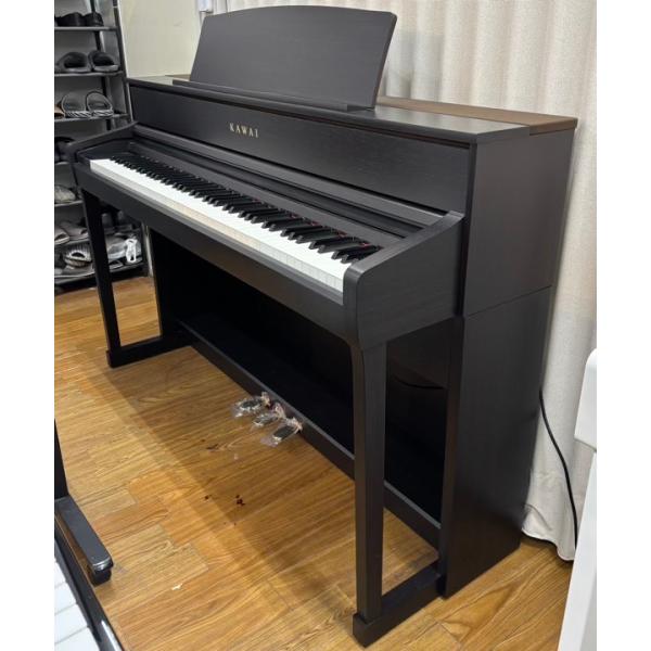 ◆高さ97ｃｍ／間口145ｃｍ／奥行50ｃｍ■ローズウッド調仕上げ■木製鍵盤