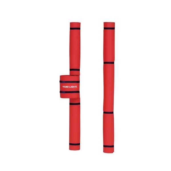 バレーポールカバーFV商品説明衝撃吸収に優れ、支柱にフィットするネット巻側3分割タイプ本体サイズ外径14.5×内径10.5×長さ180cm重量3kg/組素材・材質外被:ナイロンターポリン、芯材:ポリエチレンフォーム機能-付属品-2本1組ネッ...