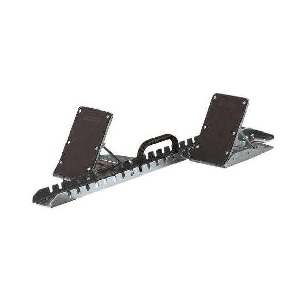 クオリティの高いものからお求めやすいものまで エバニューの練習用スタブロ長さ76cm×幅29cm×高さ17cm重量：4.5kg材質：レール:鋼板ブロック:鋼板(ゴム張り)レール：3cm間隔調節式角度5段階調節式釘3本付日本製クオリティの高い...