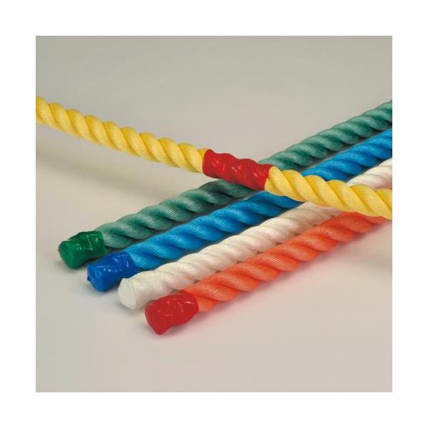 ●サイズ＝直径30mm×長さ3m●1本●自重＝1.4kg/本●材質＝ポリプロピレン●白・赤・黄・緑・青5色の各色１本１組●両端ヒートカットの後テープで覆い止め●末端のテープはロープと同色●白、黄ロープのセンターマークは赤、青・緑・赤ロープの...