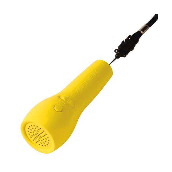 ●サイズ=最大径約6×長さ約13cm●自重=約100g(電池含)●材質=ABS樹脂●音量=ホイッスル音：120dB、ピストル音：116dB(スピーカーより10cmの距離にて計測)●2音切替式●使用電源=単4乾電池●付属品=ストラップ・乾電池...