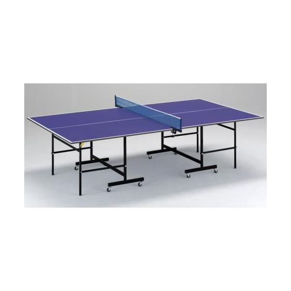 ネット、サポート付きの低価格仕様幅152.5cm×長さ274cm×高さ76cm、天板：厚さ1.8cm、脚：外脚2.5cm丸/内脚4×2.5cm角収納サイズ：幅63cm×高さ155.5cm直径5cmキャスター重量：83kg材質：天板：MDFボ...