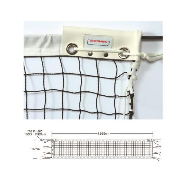 ●１張●級別＝検定●材質＝ネット：ポリエチレン440T／32、白帯：ポリエステル帆布、コード：直径4.5mmスチール●無結節●コード（ワイヤー）長さ15.2m●カラー＝黒●日本製※当店は株式会社エバニューの正規代理店です。※北海道、沖縄、離...