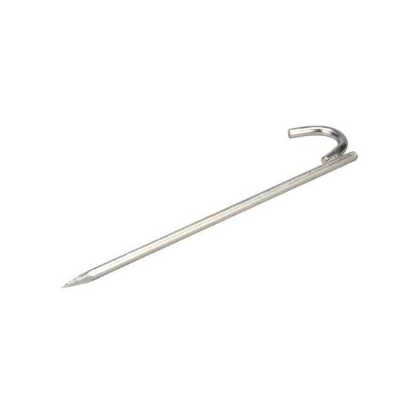 エバニューのペグは打ち込みやすいように先端が加工されています長さ53cm×幅11cm×直径1.3cm内寸：7cm重量：700g/本材質：スチール打ち込みポイント有り日本製エバニューのペグは打ち込みやすいように先端が加工されています。