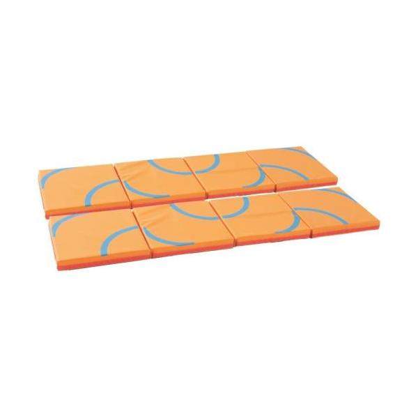 ●サイズ：長さ40×幅40×厚さ5cm●自重=:4kg/組(0.5kg/枚)●8枚組●材質：外被/ターボリン、中身/ウレタン●裏面すべり止め付●PAT.P●ランダムスポンジが運動機能を促進●2種類のかたさのスポンジを内包●見た目では判断でき...