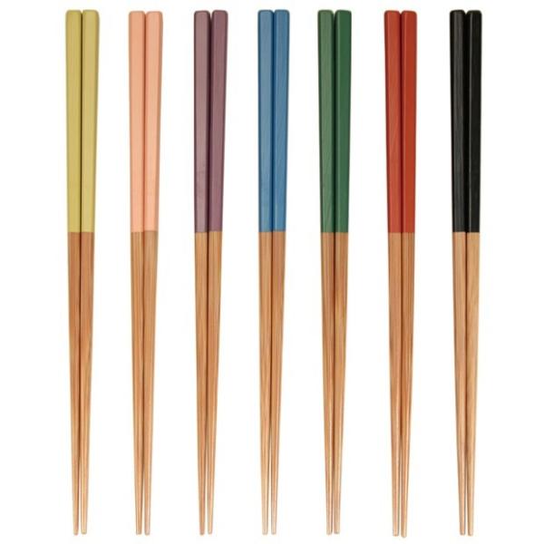 ■サイズL22.5cm■材質 / 仕上げ孟宗竹/ウレタン塗装■内容箸×１膳■電子レンジ：×　食器洗浄機：×　食器乾燥器：×７色のバリエーションが美しいみやこ箸です。優しい色合いのカラフルな箸は、うつわや食卓に合わせたテーブルコーディネートや...