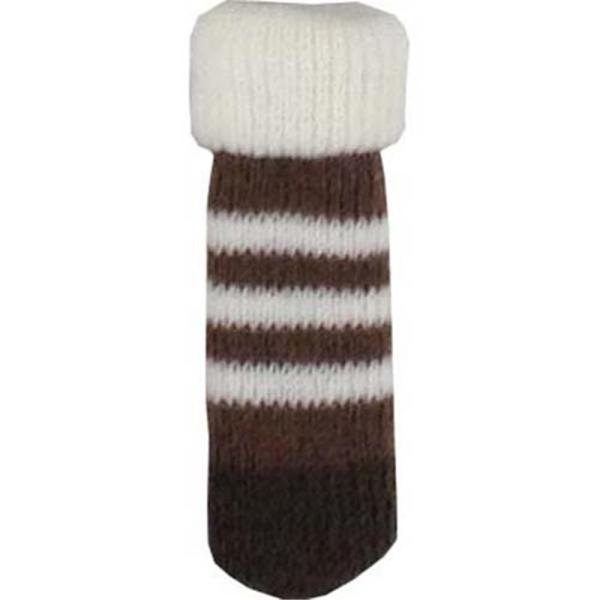 ◇◇ 【特長】 ●インテリアにも可愛く馴染む２重構造で丈夫な椅子脚カバー 【仕様】 ●折り返すデザインのためズレ落ちにくく、底はダークブラウン色なので使用していても汚れが目立たずキレイに使えます。伸縮性が良く、しっかり固定ができ太い脚にも細...