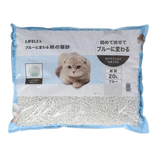 ◇◇ 【特長】 ●固めて流せてブルーに変わる ●燃やせるごみで処理できる ●しっかり固まり崩れにくい※猫の体調によって、猫砂が固まりくいことがあります。 ●ネコちゃんが柔らかい砂地のように自然に近い形で排泄し、排泄物を埋め隠せる乾燥した粒子...