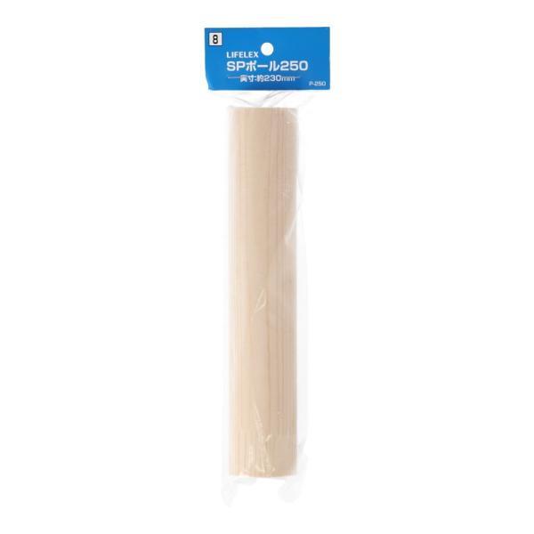 ◇◇ 【仕様】 ●材質：パイン材（無塗装） ●長さ（約）：230mm ●直径（約）：φ43mm ●ボルト穴直径：φ8mm ※天然木のため、サイズ表記と実際のサイズに誤差がある場合があります。