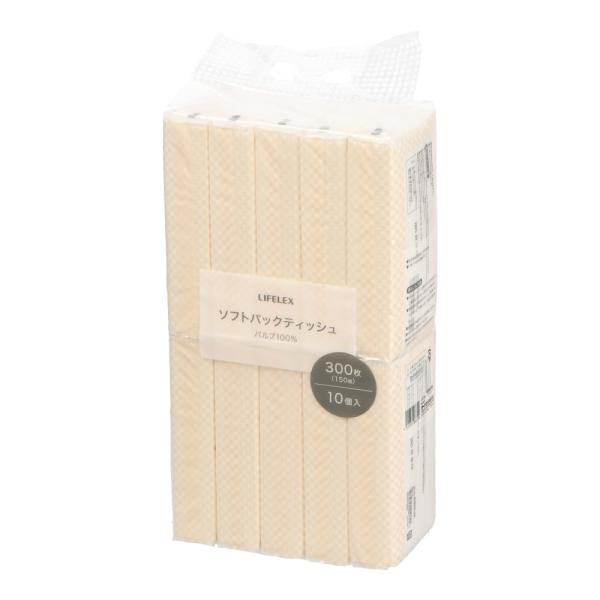 ◇◇ 【特長】 ●蛍光塗料は使用しておりません。 ●パルプ100％の製品です。 【仕様】 ●寸法：縦190ｍｍ×横165ｍｍ ●枚数：300枚(150組)×10P ●MADE IN CHINA 【使用上のご注意】 ●ティッシュペーパーは溶け...