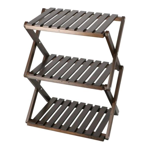 ◇◇ 【特長】 ●パレットの廃材を再利用 ●コンパクトで持ち運びらくらく ●BBQやキャンプにも 【仕様】 ●3段 ●寸法（約）：幅460mm／奥行300mm／高さ580mm ●耐荷重：5kg（棚一枚当たり均等静荷重） ※耐荷重は測定値であ...