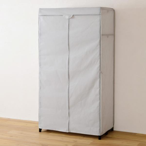 ◇◇ 【仕様】 ●サイズ（約）：幅９０×奥行５０×高さ１７０ｃｍ ●材質：本体／スチール（エポキシ樹脂塗装） カバー／ポリプロピレン 接続具／ポリプロピレン ●耐荷重：［ハンガーバー］10kg［棚］各3kg ※耐荷重は測定値であり、保証値で...