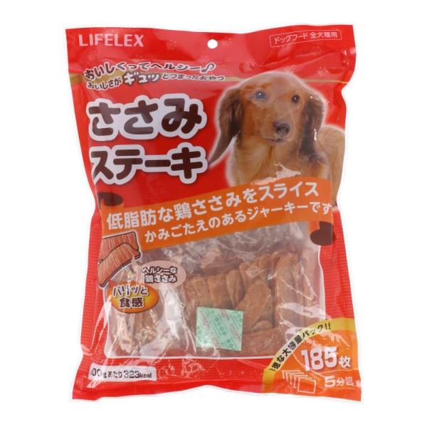 ◇◇ 【特長】 ●ドッグフード全犬種用 ●低脂肪で、良質なタンパク質をたっぷり含んだヘルシーな鶏ささみを使用しています。 ●おやつに、ごほうびに、しつけに、いろんな場所で与えていただけます。 【仕様】 ●原材料：鶏肉、植物でんぷん、植物タン...