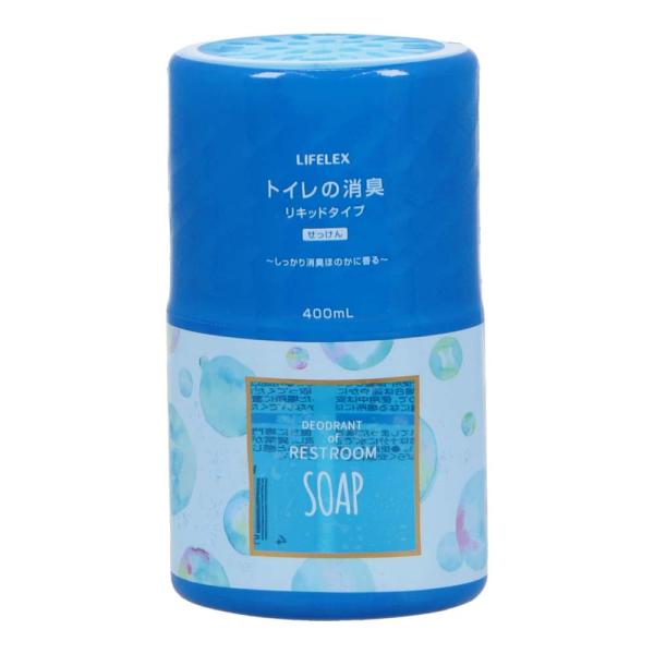 ◇◇【特長】 ●残量が一目で分かるトイレ用消臭液です。 ●爽やかな香りでしっかり消臭します。 【仕様】 ●成分：香料、界面活性剤、天然消臭剤、精製水 ●用途：トイレの消臭 ●内容量：400ml