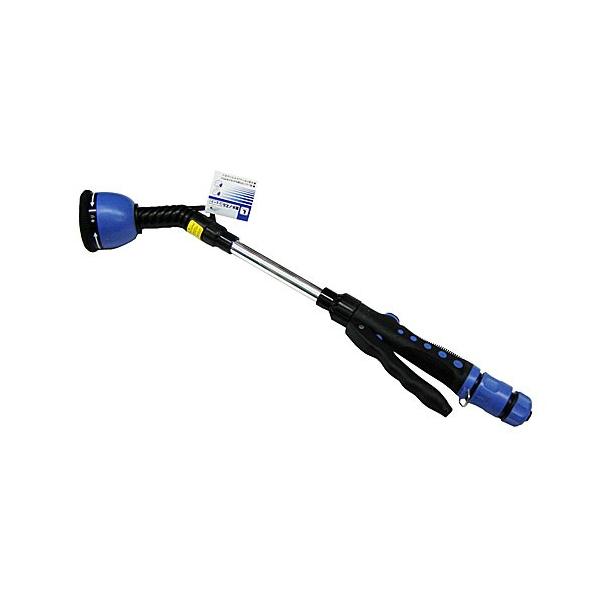 ◇◇ 高いところの鉢ものなどの水やりに 【全長】 （約）５１ｃｍ 【コネクターのホース適応サイズ】 ホース内径１２〜１５ｍｍ、外径２０ｍｍまで 【水流パターン】 シャワー、キリ 【材質】 原料樹脂：ＡＢＳ、ＰＰ、ＰＯＭ、ＴＰＲ、ナイロン 金...