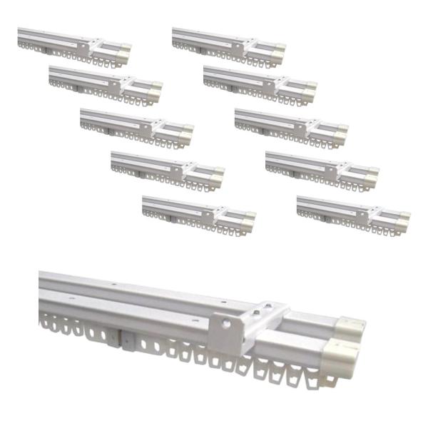 ◇◇ 【仕様】 ●適応範囲：120〜200cm カラー：ホワイト ●材質：スチール製 ●ネジ穴サイズ：約4mm 【備考】 ※上記表示価格は、１０個セット販売価格となります。