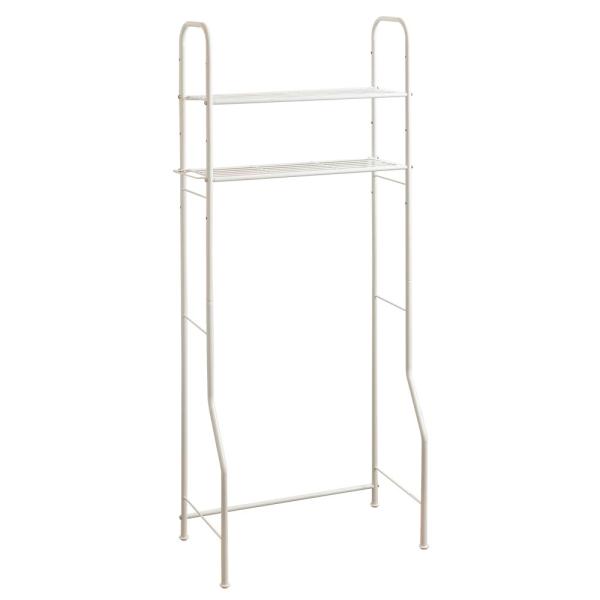 ◇◇ 【特長】 ●トイレタンク上のスペースを有効に使えます ●タオルハンガー付き ●棚の位置は調整OK トイレの高さや収納物に合わせて棚の高さを選べます。 ●組立・設置簡単 ●工具不要 【仕様】 ●最大外寸(約)：幅580(タオル掛け含む)...