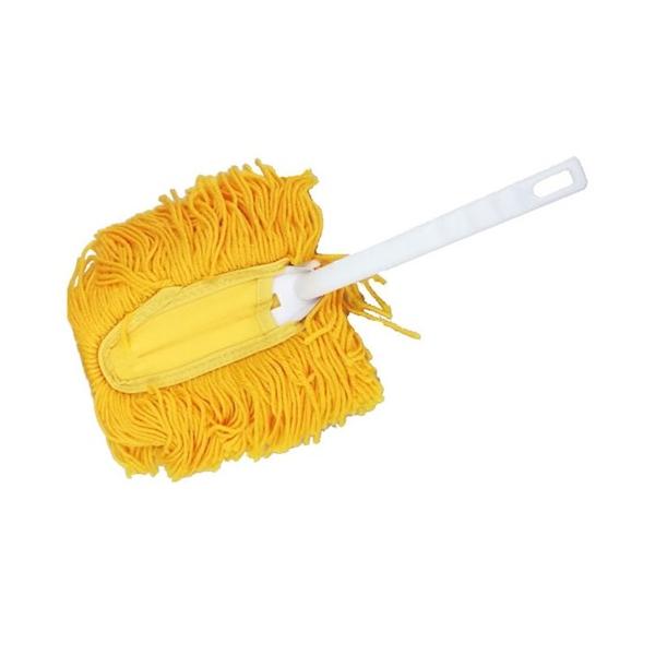 ◇◇ 【仕様】 ●材質：ハンドル／ＰＰ、モップ／ポリエステル・アクリル・レーヨン ●サイズ：（約）１０×３０ｃｍ