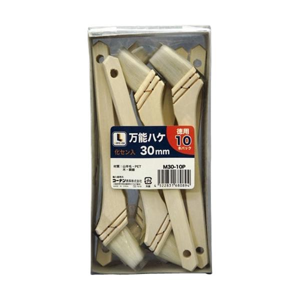 ◇◇ 【サイズ】３０ｍｍ 【仕様】 ●材質：山羊毛・ＰＥＴ・木・銅線 【ご使用注意事項】 ※新しいハケを使う前には、よくしごいて抜け毛を取ってからご使用下さい。 ※抜けかかった毛をそのままにして塗装を始めると、塗装面 に抜けた毛が付いてしま...