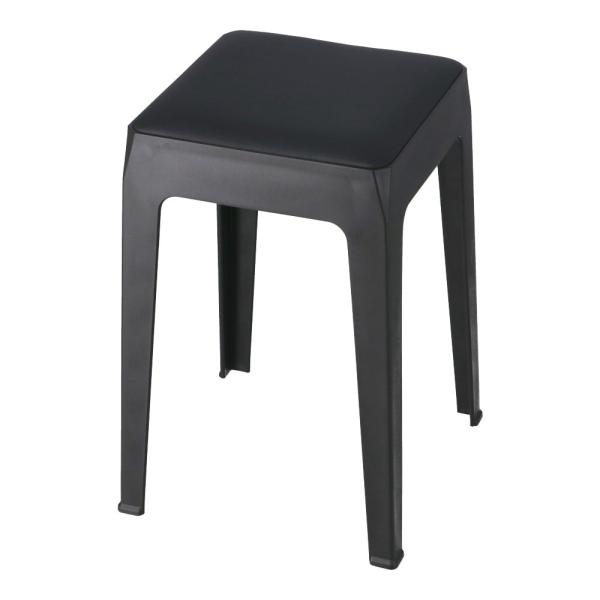 ◇◇ 【仕様】 ●寸法：幅330×奥行330×高さ465ｍｍ ●座面の高さ：465ｍｍ ●構造部材 本体：ポリプロピレン 滑り止め：塩化ビニル樹脂 ●張り材：合成皮革(ポリ塩化ビニル) ●クッション材：ウレタンフォーム・MDF ●耐荷重：8...