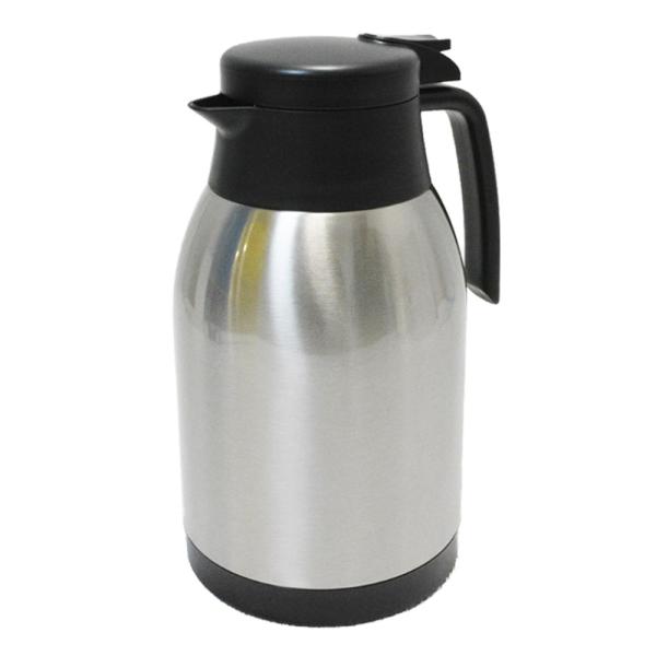 ◇◇ 【サイズ】本体寸法（約）：径１３．６×高さ２６ｃｍ、最大幅(ハンドルむ)：１７．５ｃｍ 【特長】 ●真空保温 ●氷が入れやすい広口 ●ワンタッチで注げます 【仕様】 ●実容量：１．８Ｌ ●材料の種類 外側：ステンレス鋼 内側：ステンレ...