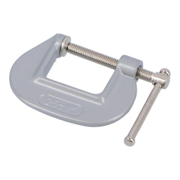 ◇◇ 【サイズ】最大口開き：約２５×深さ２４ｍｍ 【特長】 ●木工作業時の製品や材料の仮止めに 【仕様】 ●材質 本体：アルミ合金 バー：炭素鋼