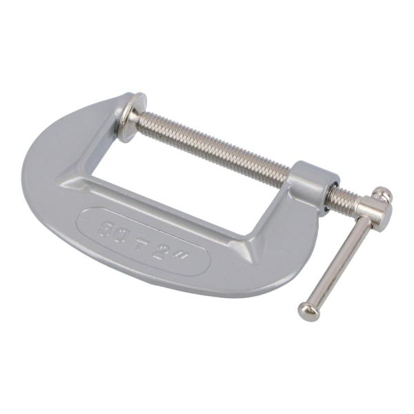 ◇◇ 【サイズ】最大口開き：約５０×深さ３０ｍｍ 【仕様】 ●最大口開き：約５０×深さ３０ｍｍ ●材質：本体／アルミ合金　バー／炭素鋼 【使用上のご注意】 ※吊り具・足場などの接続には絶対に使用しないでください。 ※被締め付け物の重なりを十...