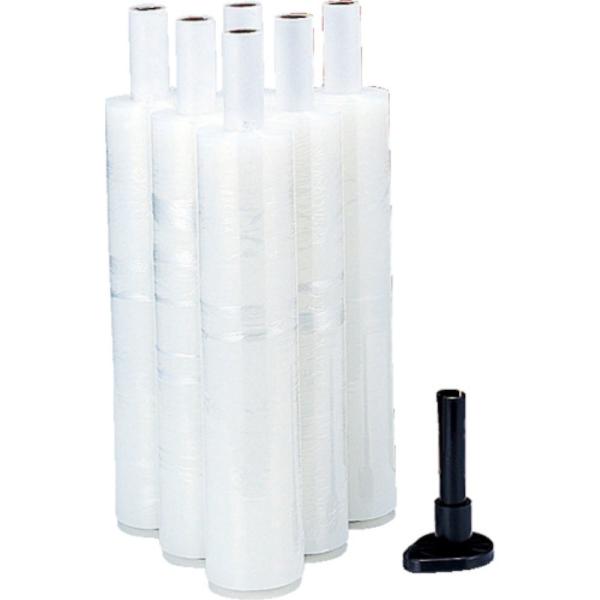 ◇◇ 手持ちハンドルがついているので、使い勝手も安全性も良好です。 【特長】 ●手持ちハンドルがついているので、使い勝手も安全性も良好です。 【仕様】 ●色:透明 ●厚み(μ):18 ●幅(mm):500 ●長さ(m):300 ●引張破断強...