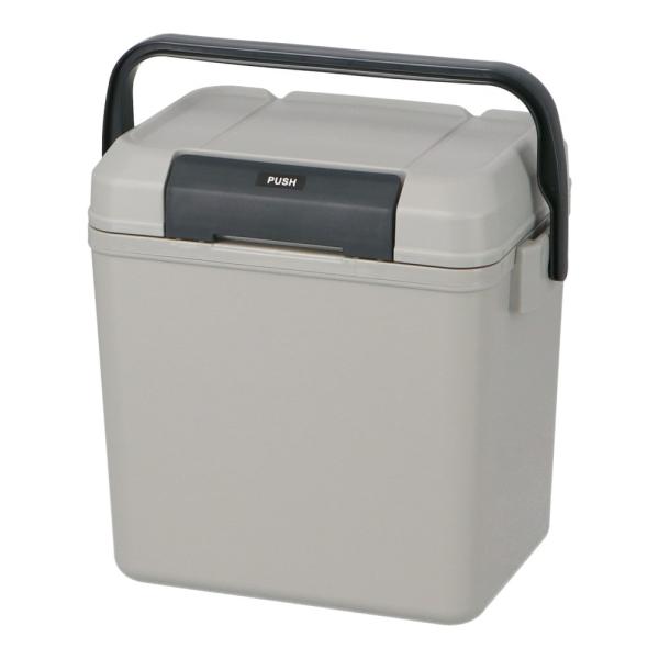 ◇◇ 【特長】 ●二人で持てる大型キャリングハンドル ●押すだけのワンプッシュ開閉 ●フタに水がたまりにくい 【仕様】 ●製品サイズ（約）：幅296×奥行200×高さ280mm ●内寸サイズ（約）上部：幅222×奥行155×高さ214mm ...