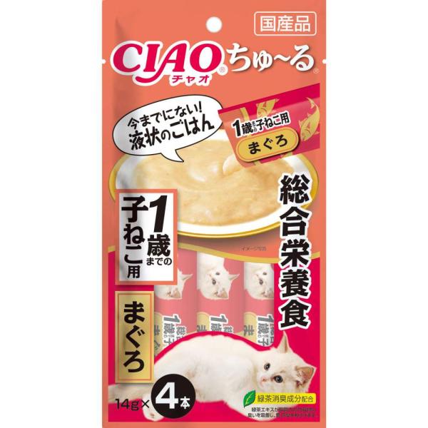 ◇◇ 【特長】 ちゅ〜っと出して、なめるだけで簡単に栄養補給 【仕様】 ●内容量14g×4本 ●原材料：まぐろ、鶏脂、まぐろエキス、糖類(オリゴ糖等)、植物性油脂、ミネラル類（Ｃａ、Ｃｕ、Ｍｎ、Ｚｎ、Ｉ、Ｆｅ、Ｎａ、Ｐ、Ｃｌ、Ｋ）、増粘安定...