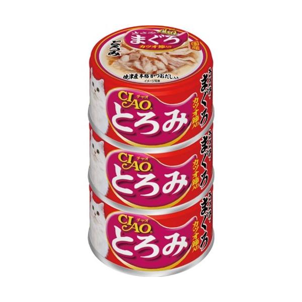 ◇◇ 【原材料】鶏肉(ささみ)、まぐろ、かつお節、かつおだし、増粘多糖類、ビタミンE、緑茶エキス 【成分】粗タンパク質6.5％以上、粗脂肪0.2％以上、粗繊維0.1％以下、粗灰分1.0％以下、水分92.0％以下