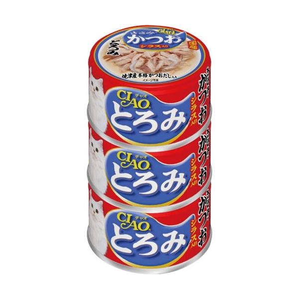 ◇◇ 【原材料】鶏肉(ささみ)、かつお、しらす、ほたてだし、増粘多糖類、ビタミンE、緑茶エキス 【成分】粗タンパク質6.5％以上、粗脂肪0.2％以上、粗繊維0.1％以下、粗灰分1.0％以下、水分92.0％以下