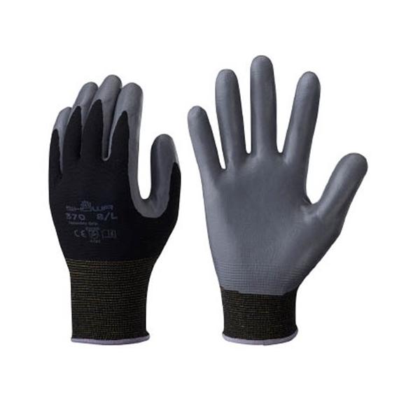 ◇◇ 【特長】 ●耐油・耐薬性に優れています。 ●指先の伸縮性が高くフィット感に優れているので、小さな部品も掴むことが出来、細かい作業に適しています。 ●ニトリルゴムを手のひらにコーティングした、指先感覚を活かせる背抜き手袋です。 ●薄くて...