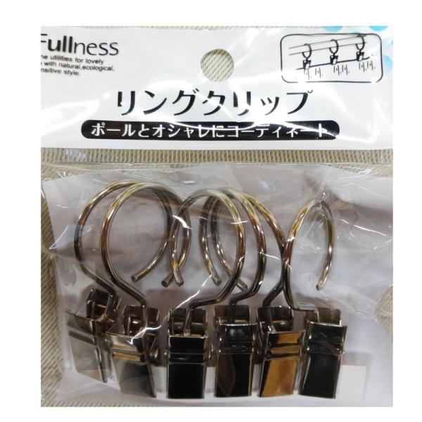 ◇◇ 【特長】 ●ポールやカーテンレールのランナーに取り付け、カフェカーテンなどを吊るします。 【仕様】 ●素材：スチール ●6個入り ●付属品：− ●サイズ：− ●内寸サイズ：− ●商品重量：0．03kg（パッケージ含む） ●内容量：− ...