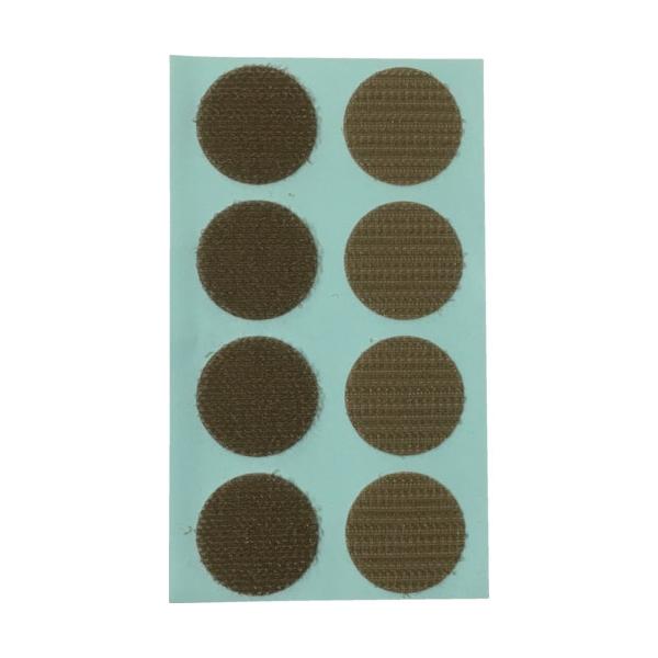 ◇◇ 【特長】 ●裏面粘着剤付きのタイプです。 【用途】 ●袋・バッグなどの口止めなど。 【仕様】 ●厚さ(mm)：3 ●色：ベージュ ●袋入数(枚)：フック4、ループ4 ●直径(mm)：22 ●包装形態：袋入り ●サイズ：直径22mm 【...