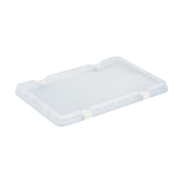 ◇◇ 簡単なロック式フタです。 【特長】 ●簡単なロック式フタです。 ●透明なので内容物の有無がわかります。 【仕様】 ●色:透明 ●外形寸法(mm)間口×奥行×高さ:604×403×39 ●適合コンテナ:ST-28B/ST-36B/ST-...