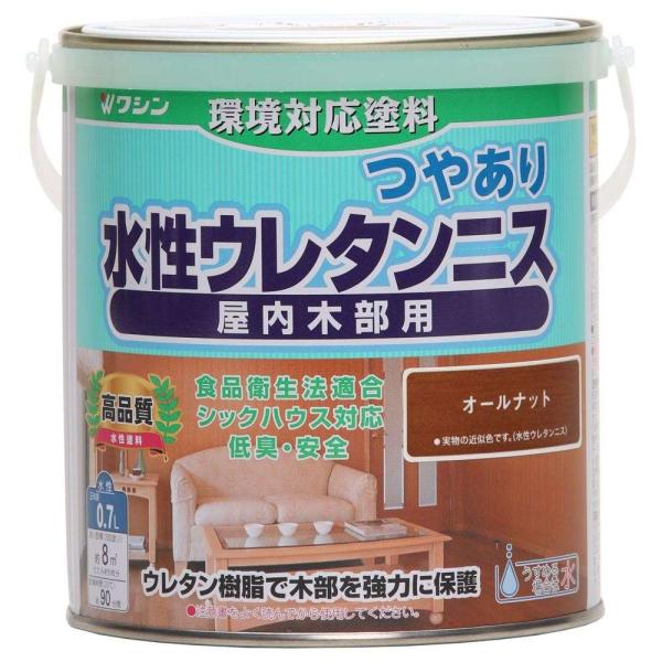 ◇◇ 【特長】 ●耐久性と安全性、使いやすさを兼ね備えた、水性の1液型ウレタン樹脂塗料です。 ●油性ニス並みの強靭な塗膜が木部をしっかり守ります。 ●シックハウス・シックスクールに対応、さらに食品衛生法に適合しています。食卓やデリケートな木...