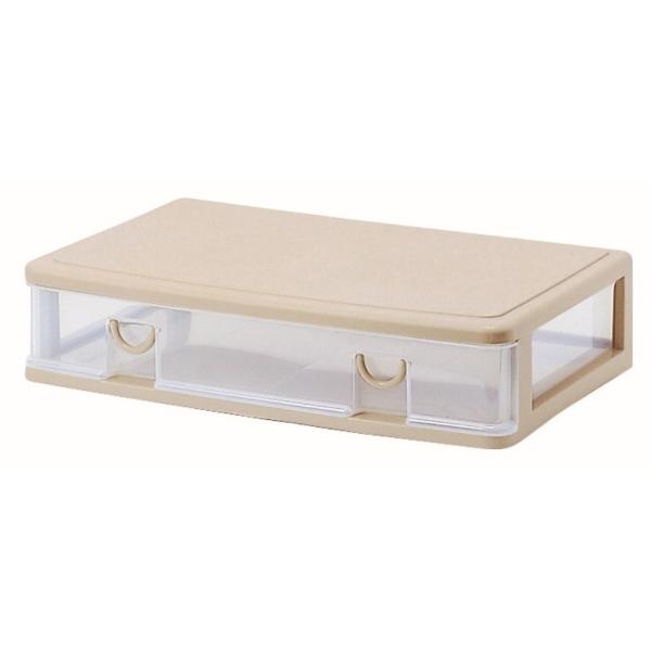 ◇◇ 【特長】 ●セーターやブラウスを横に2列収納できるワイドな引き出し。 【仕様】 ●サイズ(約幅×奥行×高さｃｍ)：61.0×40.3×13.4 ●重量・質量：1565ｇ ●引き出し内寸サイズ(約幅×奥行×高さｃｍ)：１段/55.0×3...