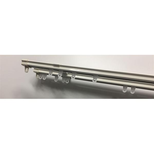 ◇◇ 【特長】 カーテンの開閉音が静か。ダブル仕様。 【仕様】 ●本体：スチール、 ●ランナー：硬質ポリエチレン、ホイール：ポリエステルエストラマー ●キャップ：硬質ポリエチレン、 ●ブラケット：スチール ●付属品：●標準付属品＝レール　２...