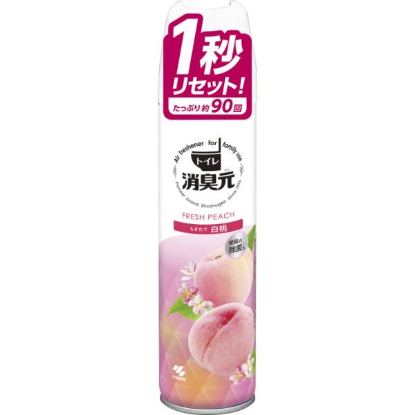 ◇◇ 【サイズ】幅54×高さ225×奥54mm 【特長】 ●イオンパワーとワイド噴射で悪臭を瞬間消臭するトイレ用消臭スプレー。 ●スタイリッシュなデザインでトイレの景観を邪魔しません。 ●除菌効果でいつも清潔に保てる 【仕様】 ●成分：両性...