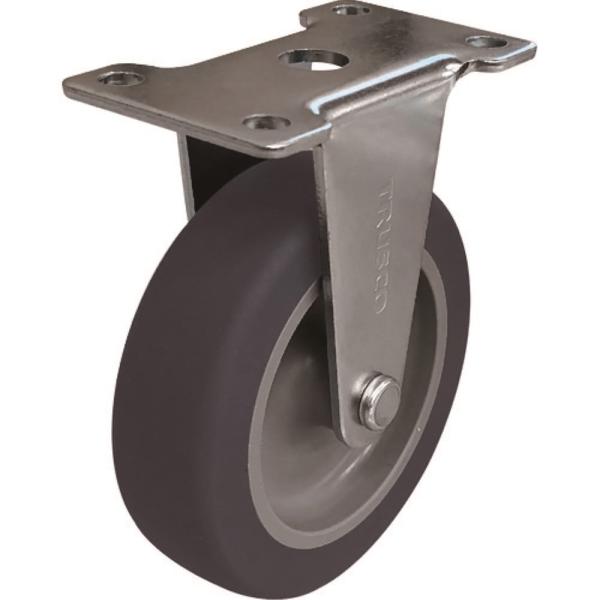◇◇ エラストマー樹脂車輪の採用でタイヤ痕がつくのを軽減します。 【特長】 ●エラストマー樹脂車輪の採用でタイヤ痕がつくのを軽減します。 【用途】 ●ルートバン（メッシュタイプ）用キャスターです。 【仕様】 ●許容荷重(kgf):30.6 ...
