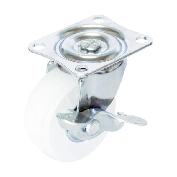 ◇◇ 【特長】 ●走行性、耐荷重性を備えた小型キャスターです。 【用途】 ●事務機器や家具、運搬車や軽量ラック等、幅広い用途に。 【仕様】 ●許容荷重(daN)：28 ●許容荷重(kgf)：28.6 ●車輪径D(mm)：38 ●車輪幅(mm...