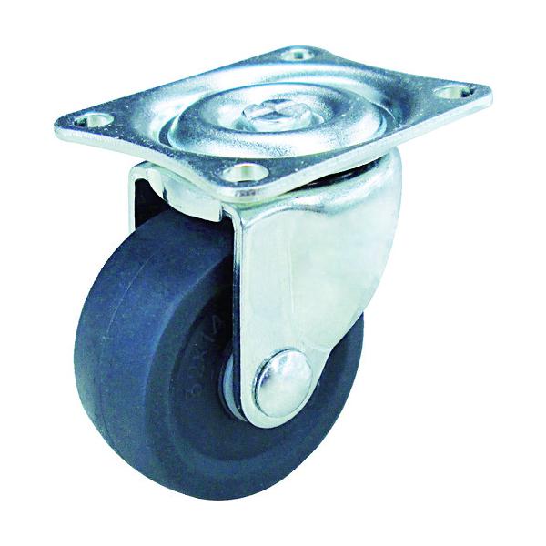 ◇◇ 【特長】 ●標準的な小型キャスターで、最小サイズから取りそろえています。 【仕様】 ●許容荷重(daN)：20 ●許容荷重(kgf)：20.4 ●車輪径D(mm)：38 ●車輪幅(mm)：17 ●取付高H(mm)：50 ●取付座A(m...