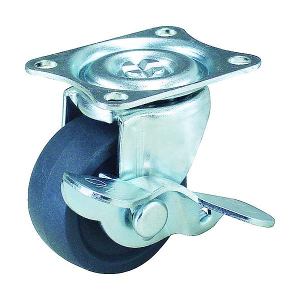 ◇◇ 【特長】 ●標準的な小型キャスターで、最小サイズから取りそろえています。 【仕様】 ●許容荷重(daN)：20 ●許容荷重(kgf)：20.4 ●車輪径D(mm)：38 ●車輪幅(mm)：17 ●取付高H(mm)：50 ●取付座A(m...