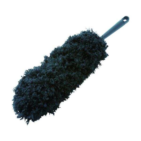 ◇◇ 【特長】 ●やわらかで、手触りのいい毛材で、ワークを傷つけずに、優しくホコリを取ります。 【用途】 ●ガラス面や調度品の清掃に。 【仕様】 ●色：黒 ●長さ(mm)：580 【材質/仕上】 ●毛：ポリエステル