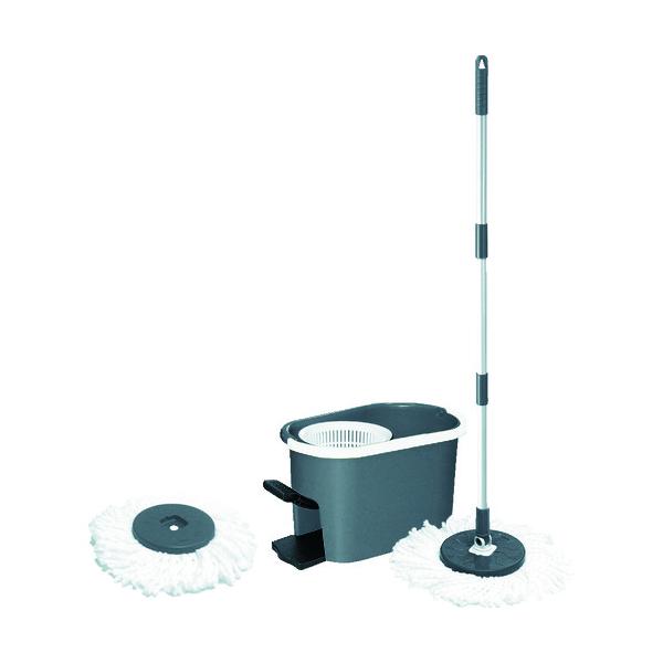 ◇◇ 【特長】 ●手をぬらさず、ペダルを踏むだけで脱水できます。 ●マイクロファイバーモップで、しっかり汚れをキャッチします。 ●回転部に金属製部品を使用していますので、耐久性に優れています。 【仕様】 ●幅(mm)：350 ●長さ(mm)...