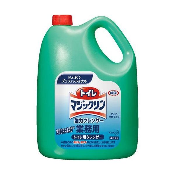 洗浄・研磨の２つの働きで便器やタイルの汚れ、黄ばみ、黒ずみをスッキリ落としますタレ落ちにくい液でタテ面そうじもラクにできます。中性タイプのため安心して使えます。Kaoプロシリーズトイレ用洗剤　トイレマジックリン　強力クレンザーサイズ：幅２１...